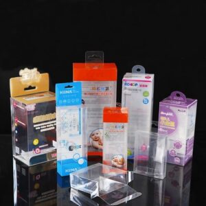 Custom transparent clear plastic boxes from packing box manufacturer